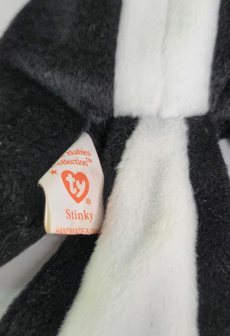 Rare 1995 VTG Collectible TY Beanie Baby Original - "stinky" the Skunk ...