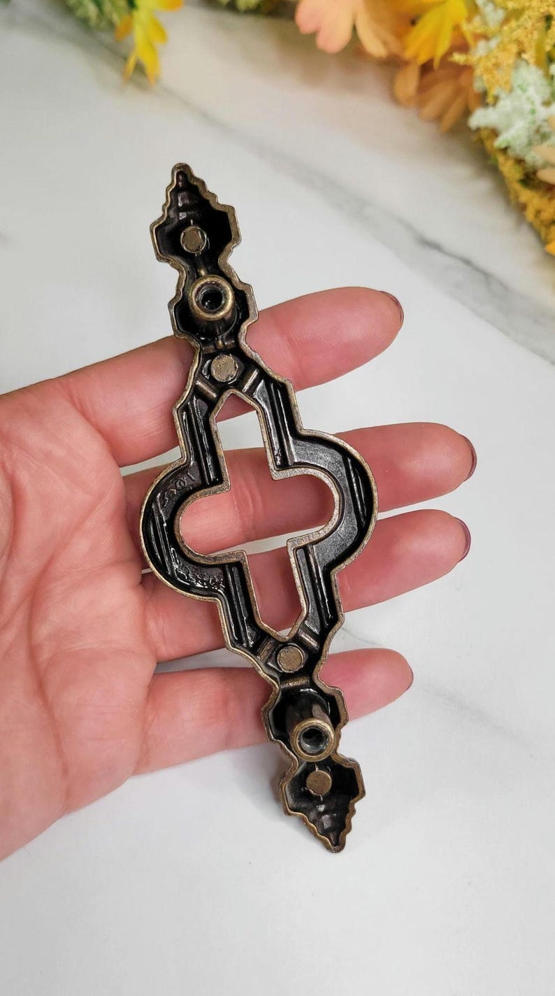 VTG Brass Finish Victorian Gothic Drawer/cabinet Pulls - Sold ...