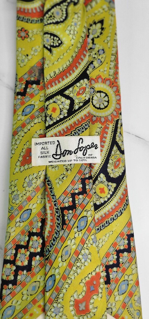1970s VTG Don Loper of California Wide Silk Necktie -… - Gem