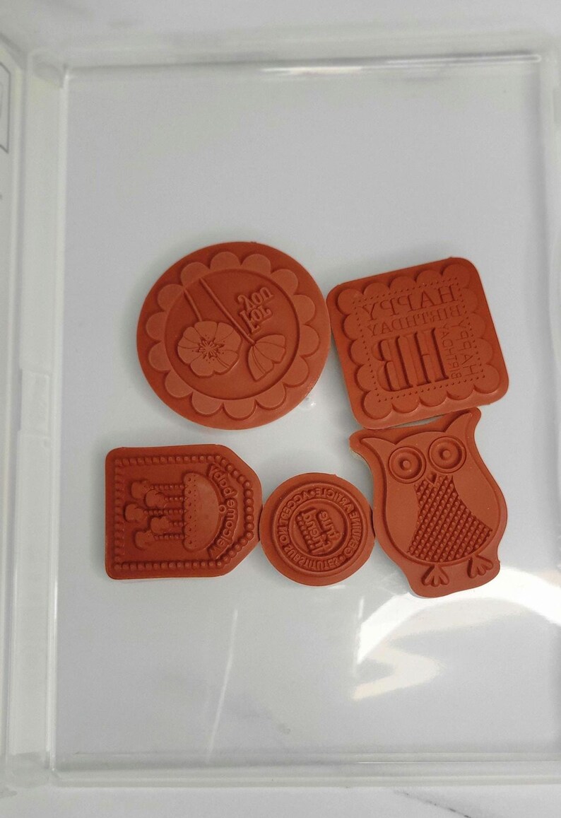 VTG Stampin Up! Label Designing Stamp Sets - 3 Sets Sold Individually ...