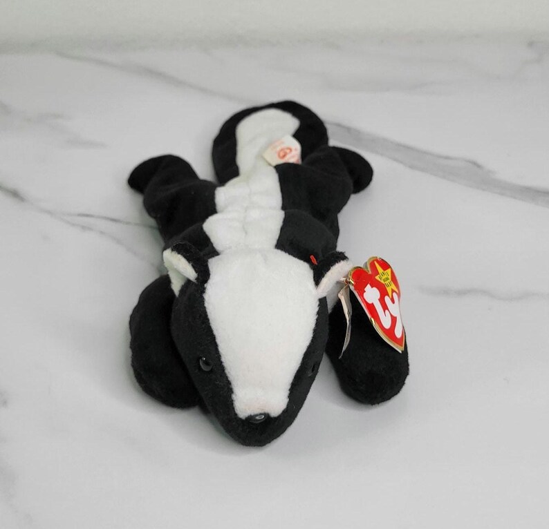 Rare 1995 VTG Collectible TY Beanie Baby Original - "stinky" the Skunk ...