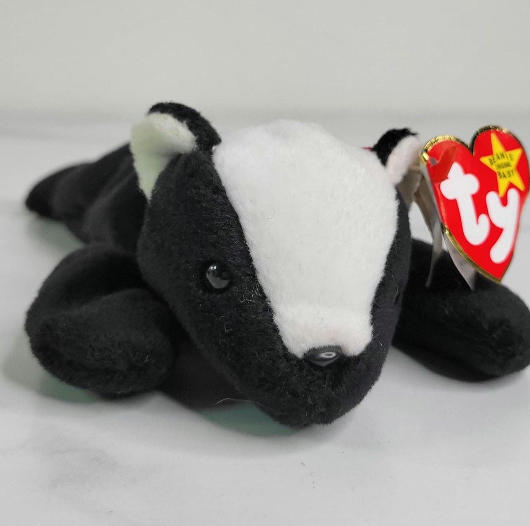 Rare 1995 VTG Collectible TY Beanie Baby Original - "stinky" the Skunk ...