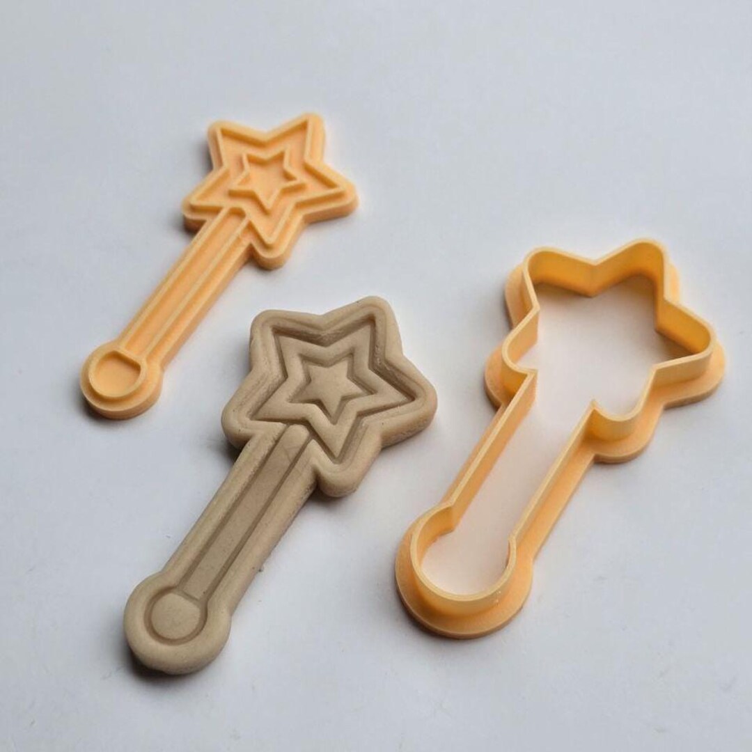 Magic Wand Cookie Cutter | Star Wand Cookie Cutter | Fairy Wand Cookie ...