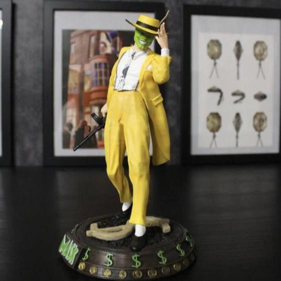 The Mask Jim Carrey Figure – 3D Printed Collectible With Yellow Suit ...