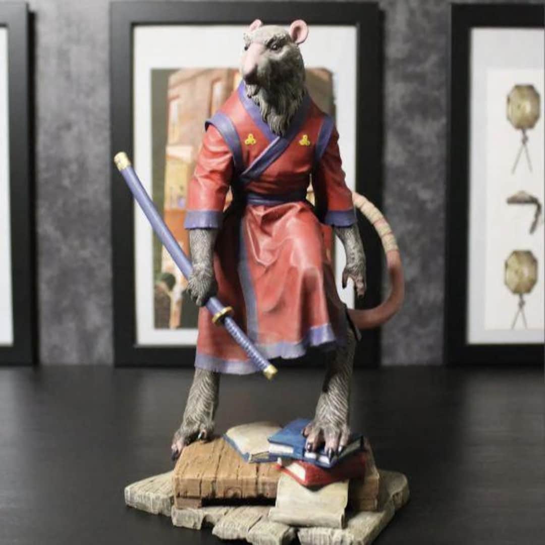 Master Splinter Figure | TMNT Inspired Handmade Collectible | 3D ...