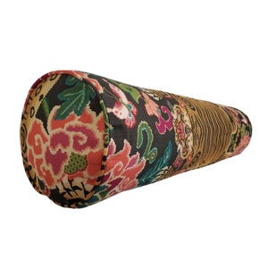 Tibetan Tiger Bolster Pillow Cover in Jewel Tiger Skin Motif Pillow ...