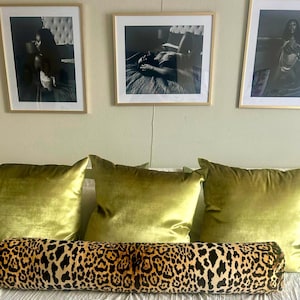 Ballard Designs Serengeti Leopard Bolster Pillow Cover - Leopard Print ...