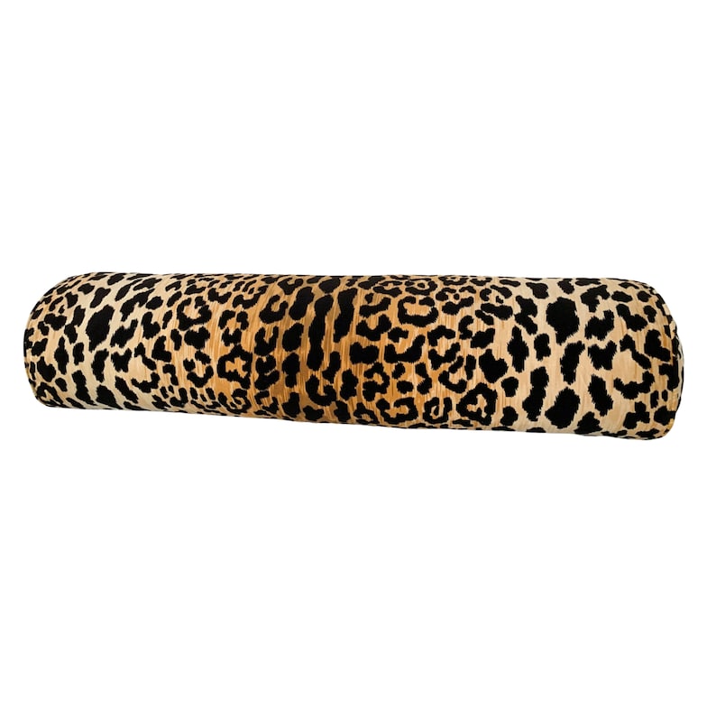 Ballard Designs Serengeti Leopard Bolster Pillow Cover - Leopard Print ...