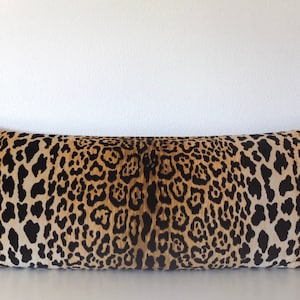 Ballard Designs Serengeti Leopard Bolster Pillow Cover - Leopard Print ...