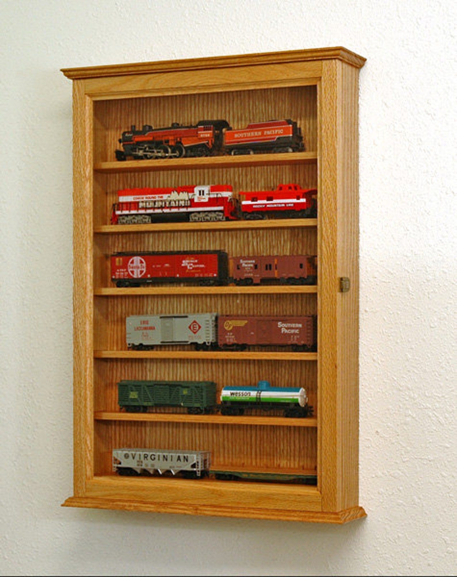HO Scale Train Display Case Wall Cabinet | Etsy HO Scale Train Display Case Wall Cabinet | Etsy