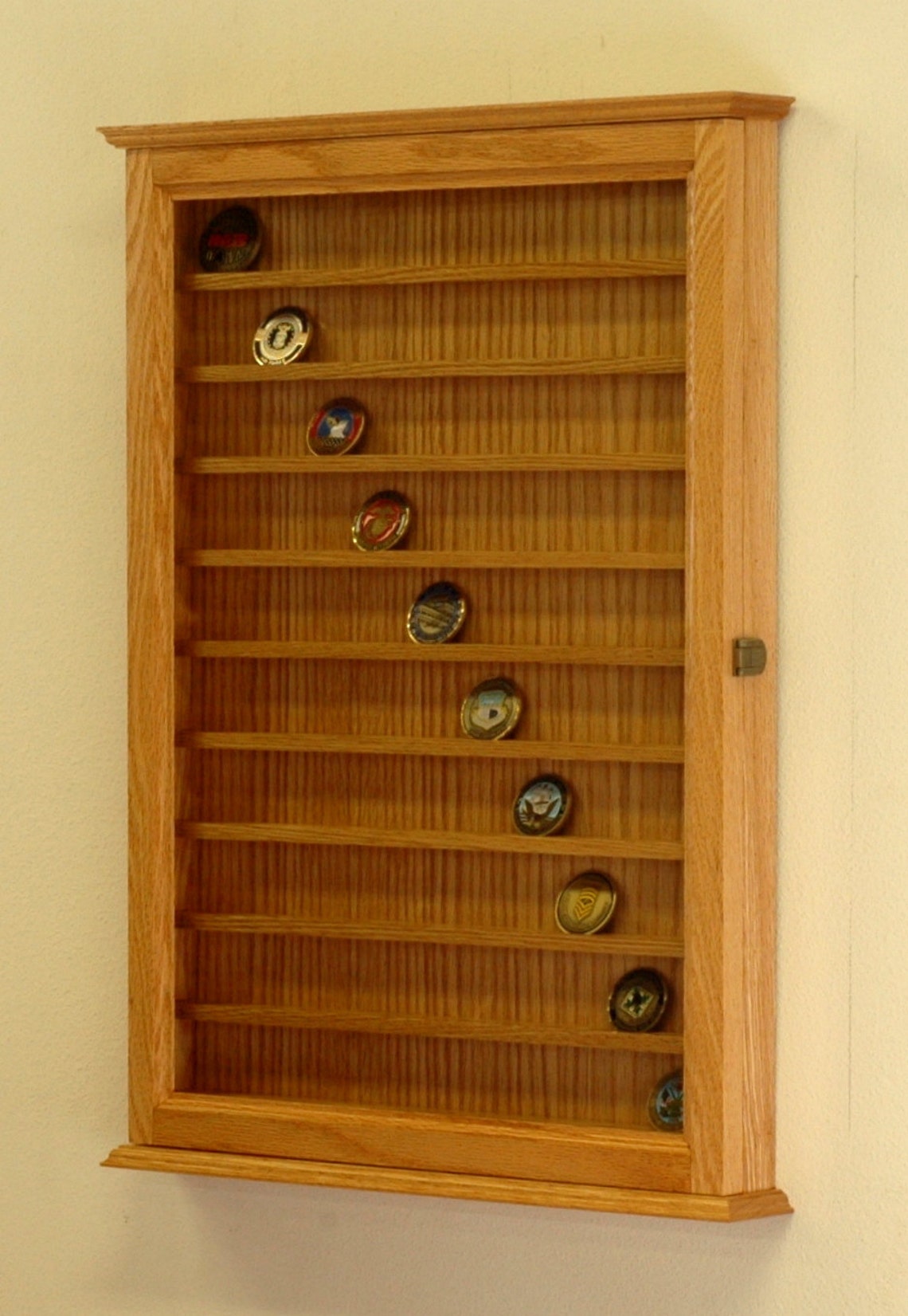 Coin Display Cabinet-Maple Hardwood | Etsy