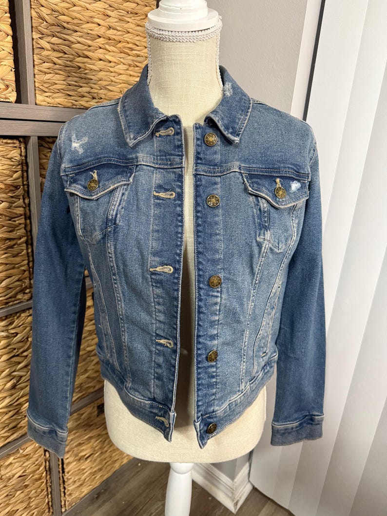 Embroidered Bride Denim Jacket: Sparkle Crystal Wedding Jean Jacket ...