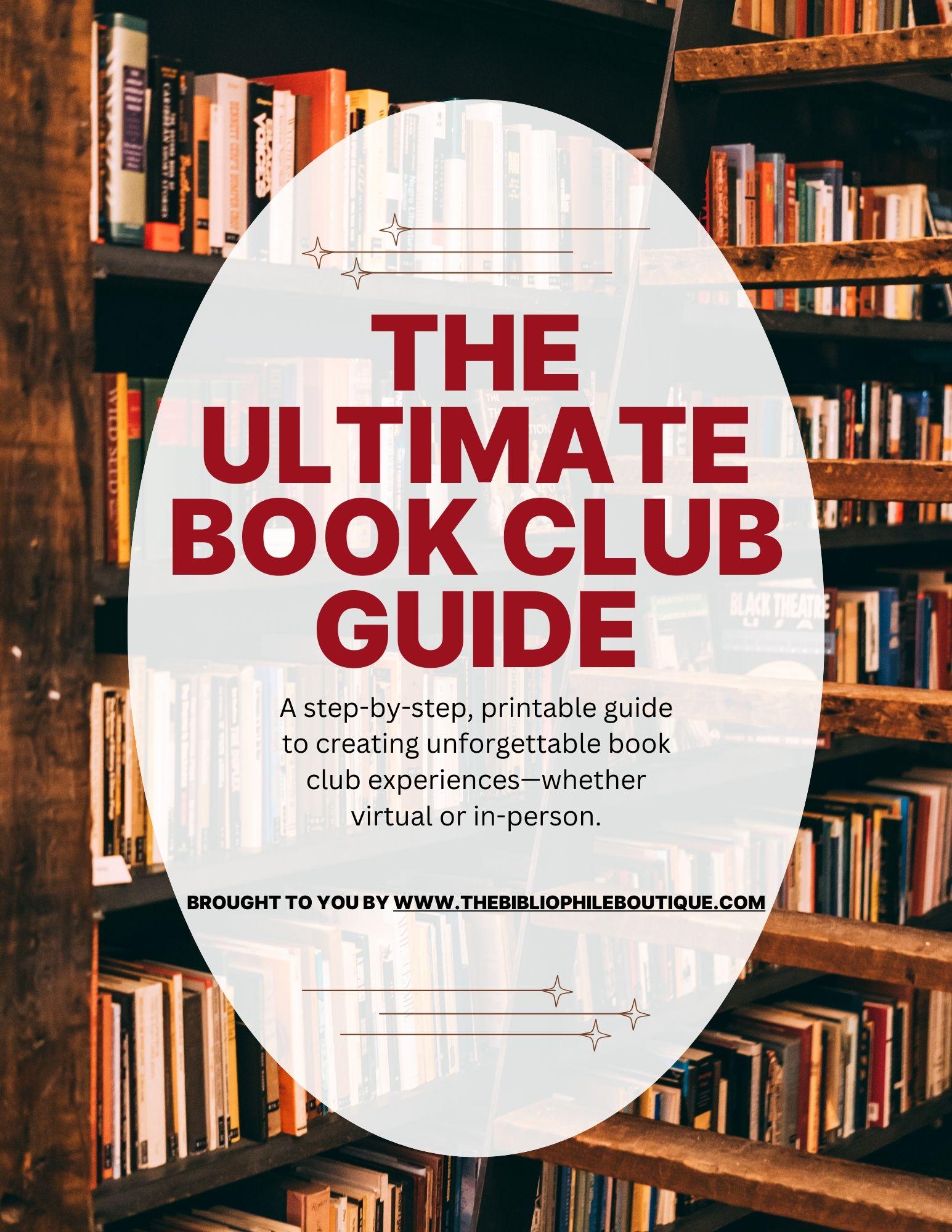The Ultimate Book Club Guide - Etsy
