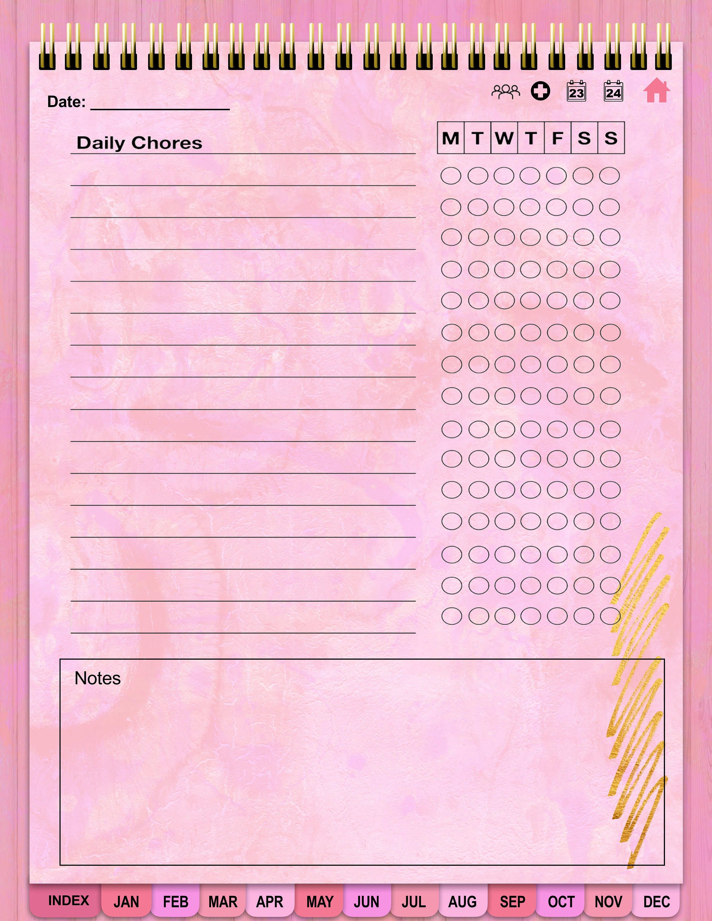 Digital Planner: Full Page 2023 & 2024 Calendar With Over - Etsy