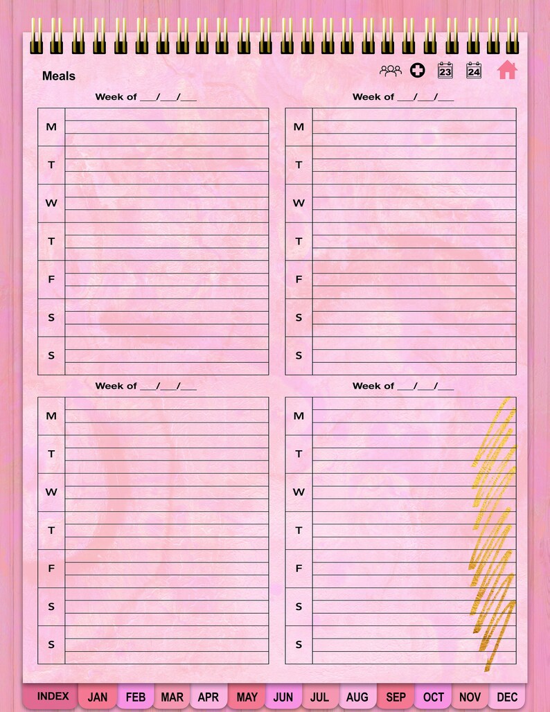 Digital Planner: Full Page 2023 & 2024 Calendar With Over - Etsy
