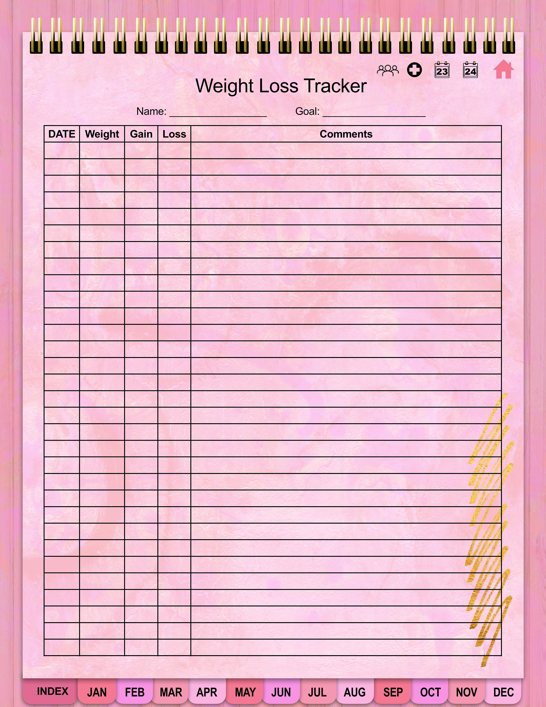 Digital Planner: Full Page 2023 & 2024 Calendar With Over - Etsy