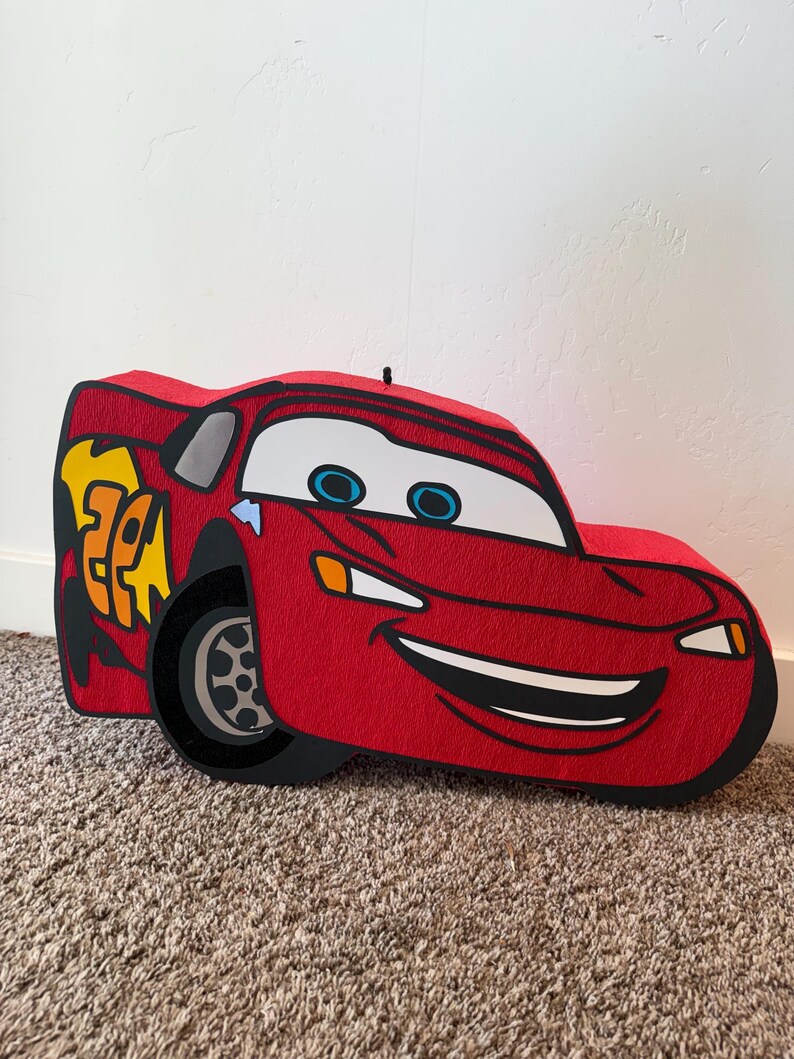 Pinata Lightning Mcqueen Movie Pixar Cars 22x13x4 In - Etsy