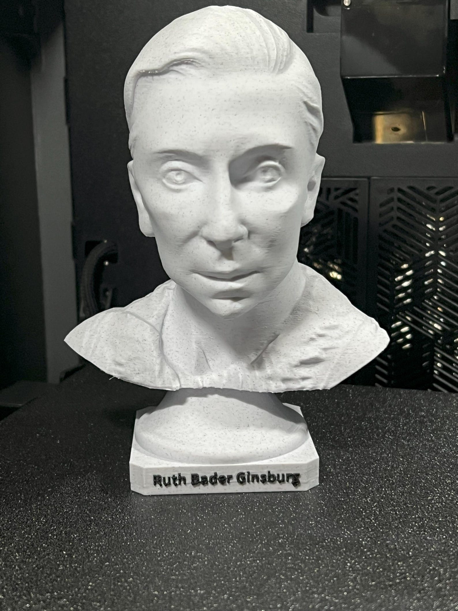 Custom 3D Printed Portrait Sculpture (bust) or Statue– Marble PLA ...