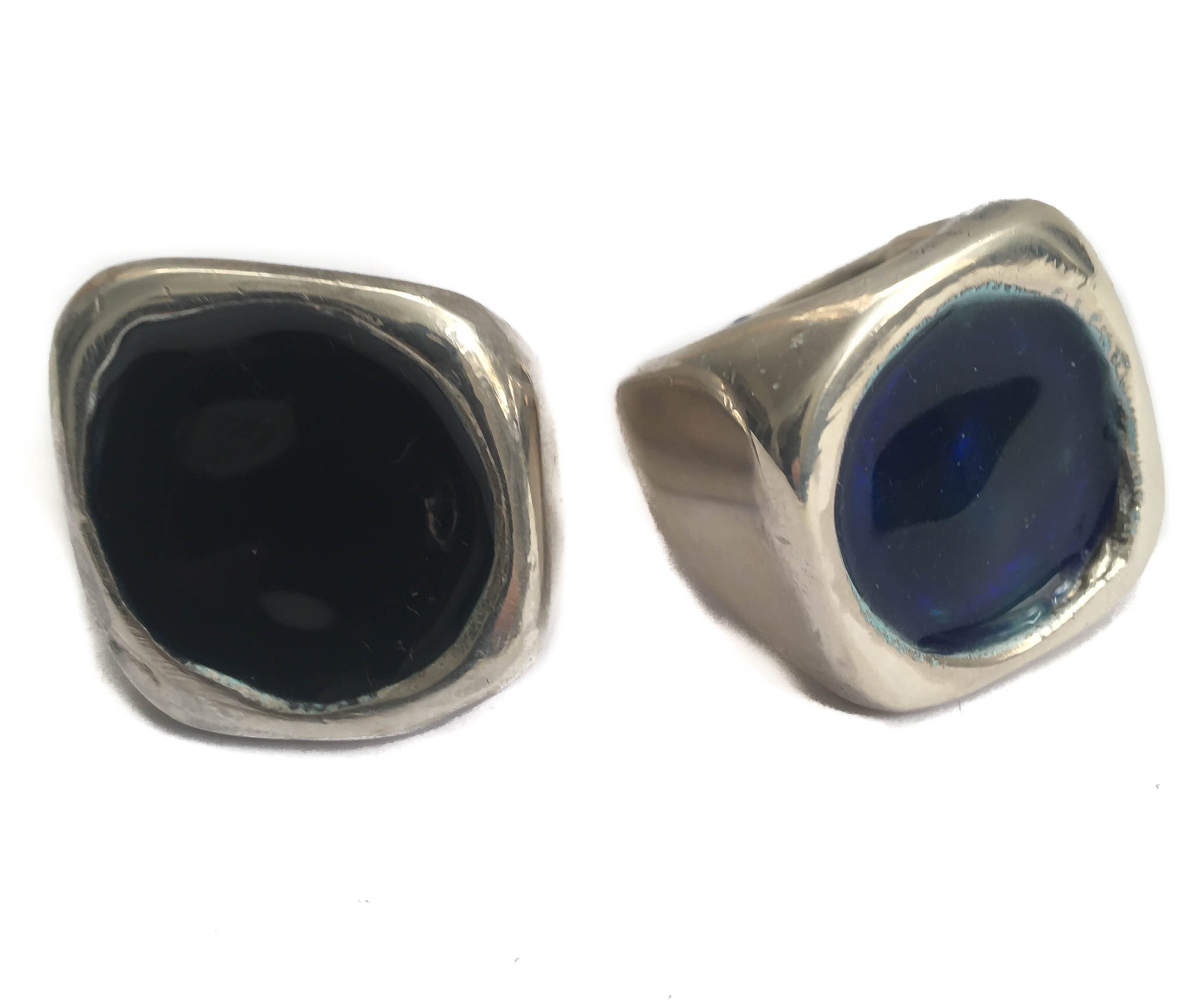 Sterling Silver Enameled Pool Ring Newest Best-seller Sizes - Etsy