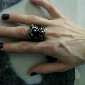 Our Best-seller - the Amazing Donatella Gothic Ring in Silver, Gold ...