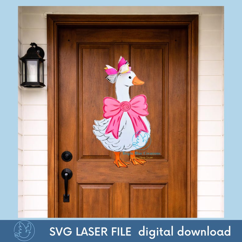 Goose Door Hanger SVG | Laser Cut File - Etsy