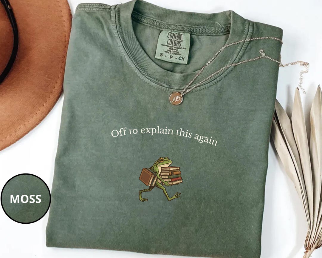 Funny Teacher Frog Shirt, off to Explain This Again, Funny Frog Gift ...