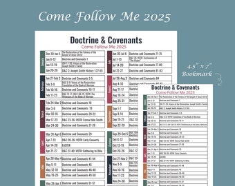 Come Follow Me Doctrine & Covenants Reading Tracker | Come Follow Me ...