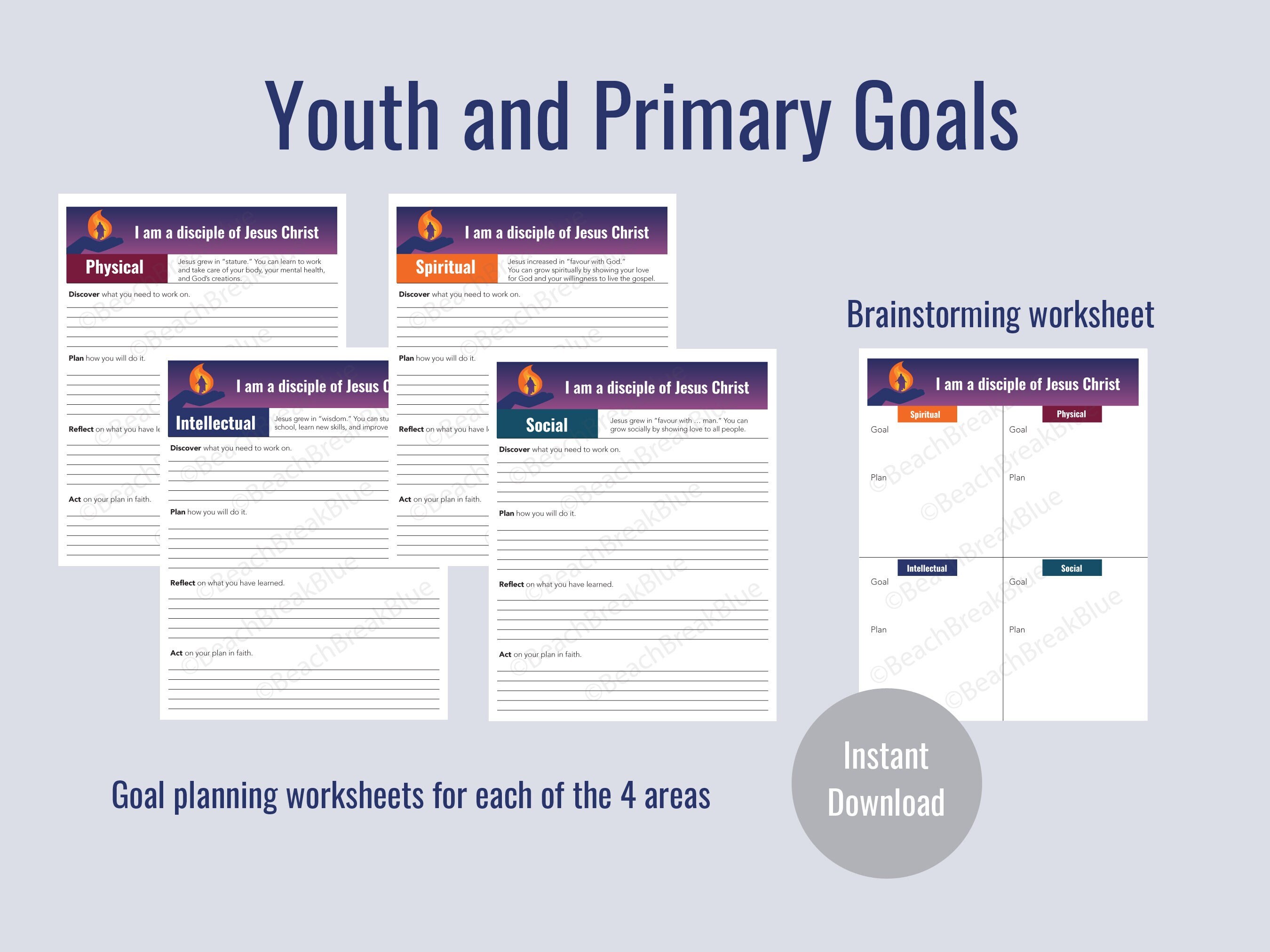 2024 Children and Youth Goals, I Am a Disciple of Jesus Christ, LDS ...