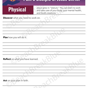 2024 Children and Youth Goals, I Am a Disciple of Jesus Christ, LDS ...