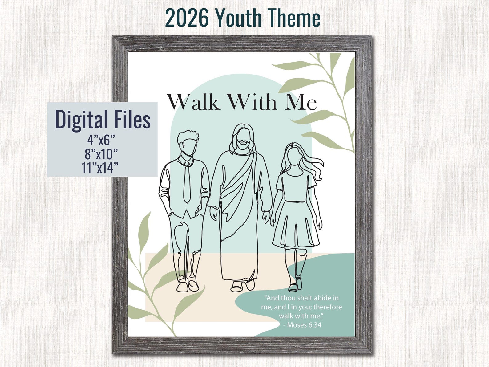 2026 Youth Theme Walk With Me LDS Young Women and Men Mutual New Theme ...