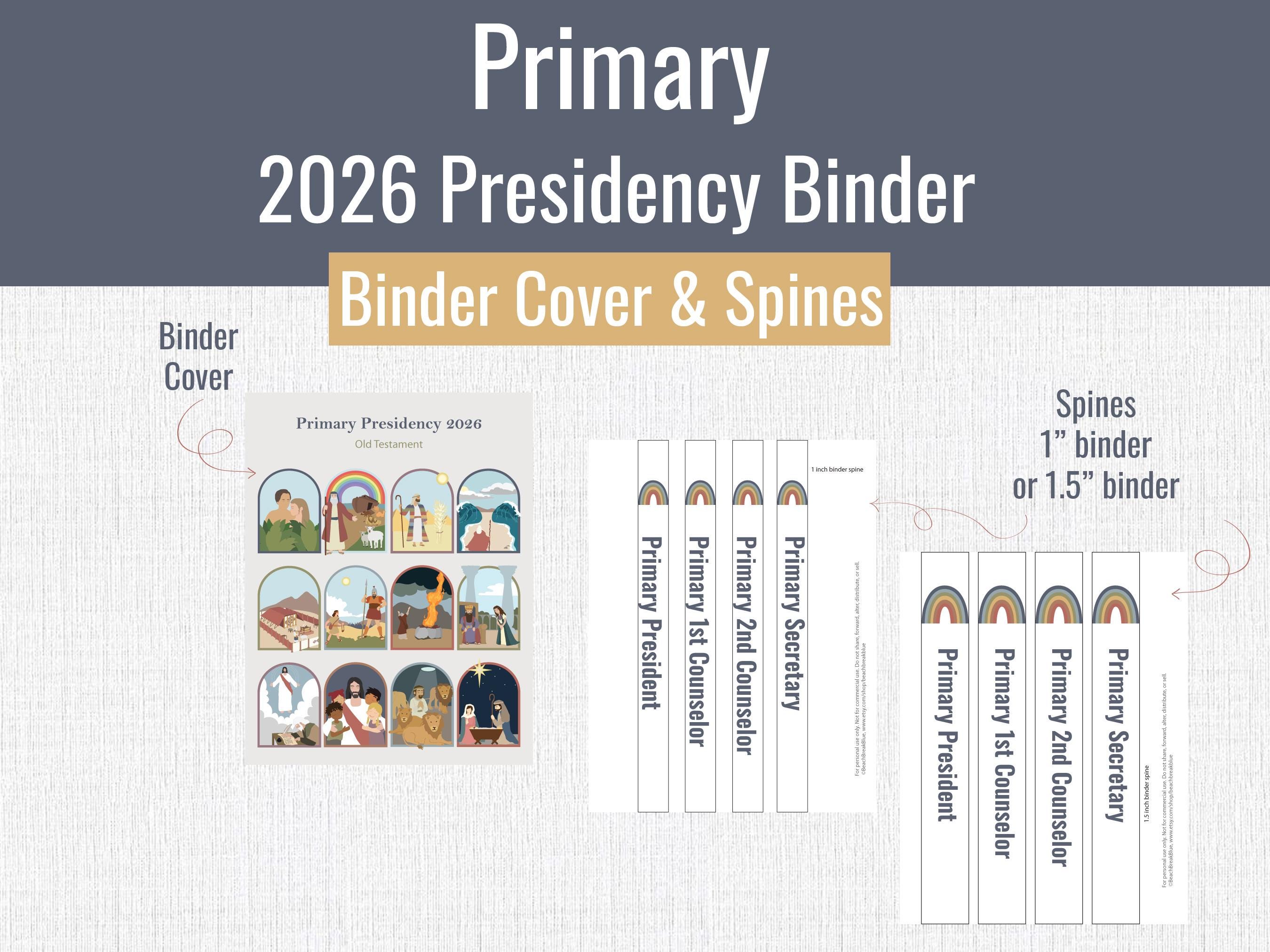 LDS 2026 Primary Presidency Planner Binder, 2026 Old Testament, 2026 ...