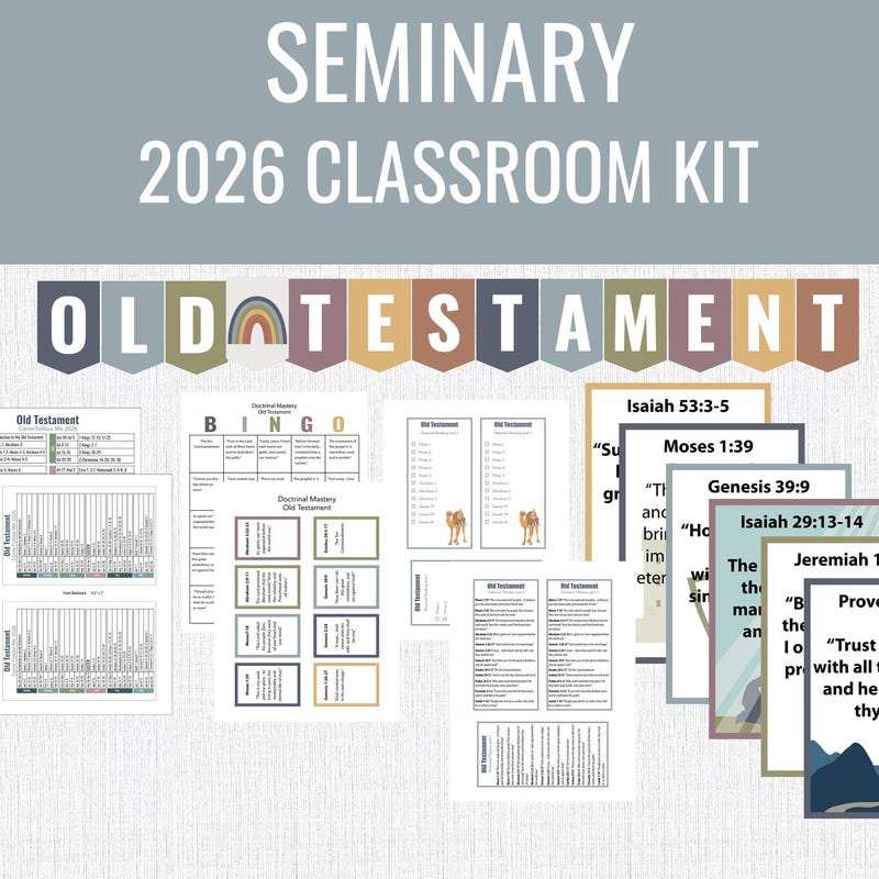 Old Testament Bookmarks Lds - Etsy