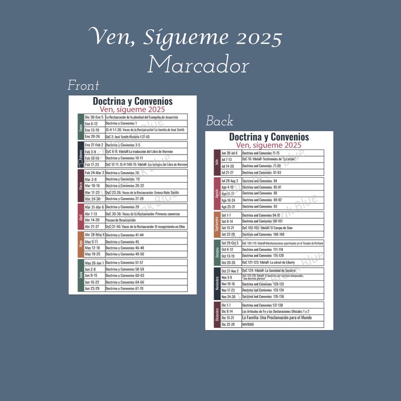 Ven Sigueme 2025, Doctrina Y Convenios, Doctrine & Covenants Reading ...