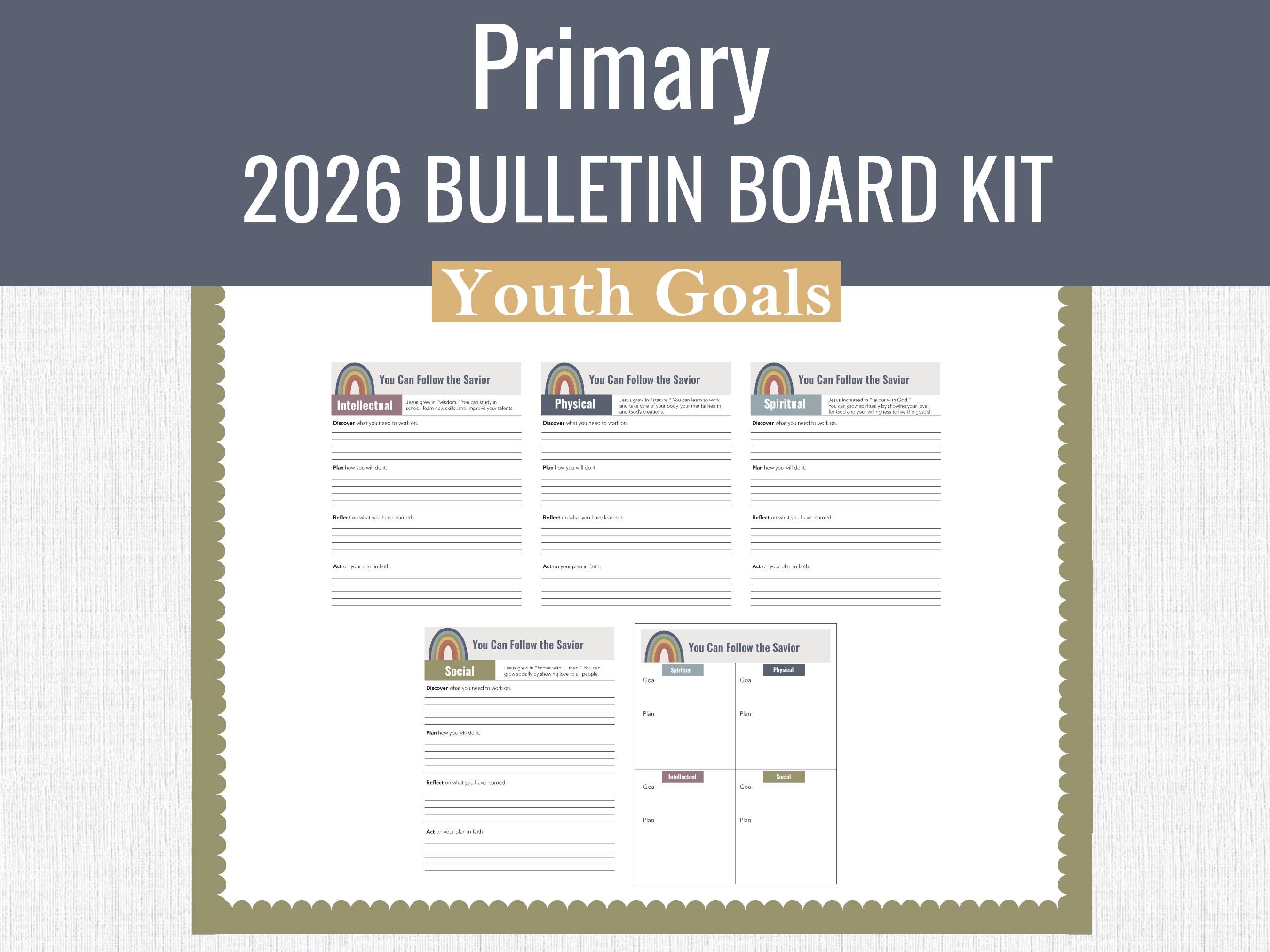 2026 LDS Primary Bulletin Board Kit, Old Testament, Come Follow Me ...
