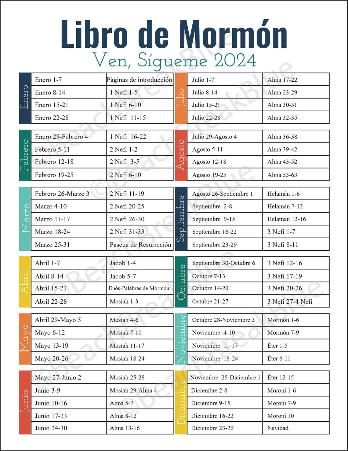 Ven Sigueme 2024, Libro De Mormon, Come Follow Me 2024, Book of Mormon ...