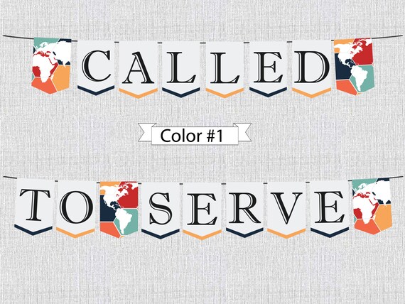 Called to Serve Missionary Banner Printable LDS Missionary | Etsy