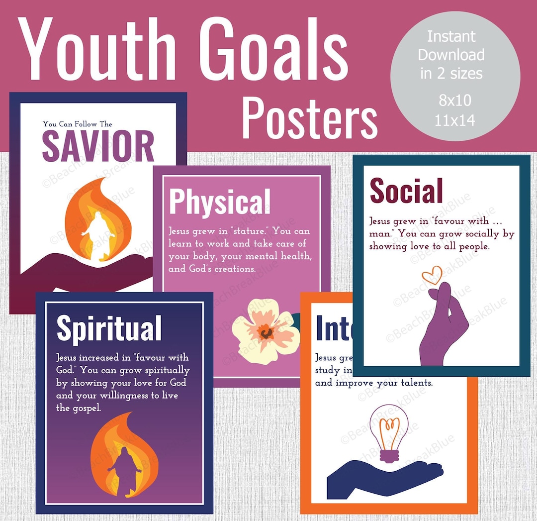 LDS Youth Goals Posters, I Am a Disciple of Jesus Christ, Youth and ...