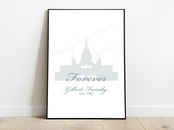 Custom LDS Temple Print Lds Temple All Lds Temples | Etsy