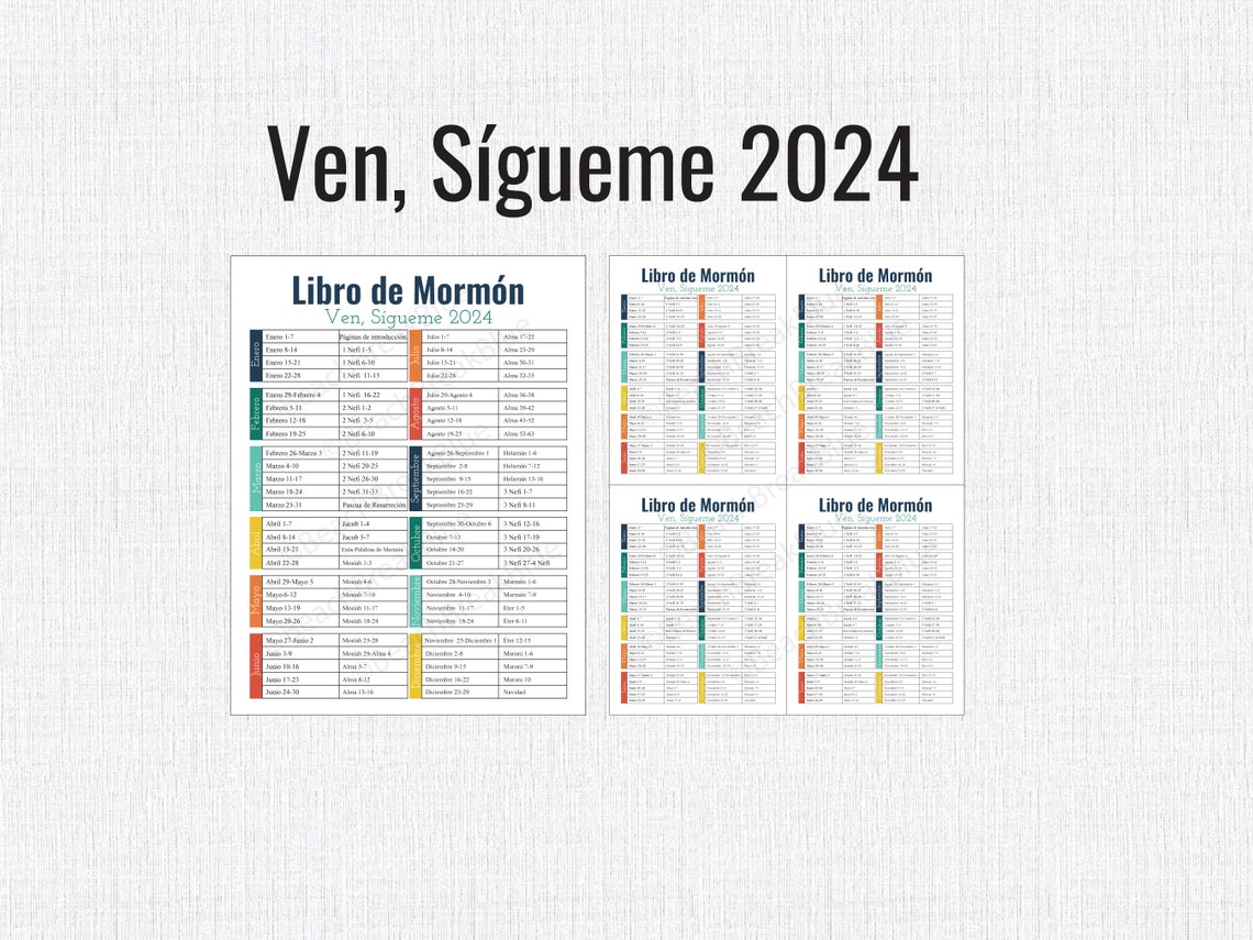 Ven Sigueme 2024, Libro De Mormon, Come Follow Me 2024, Book of Mormon ...