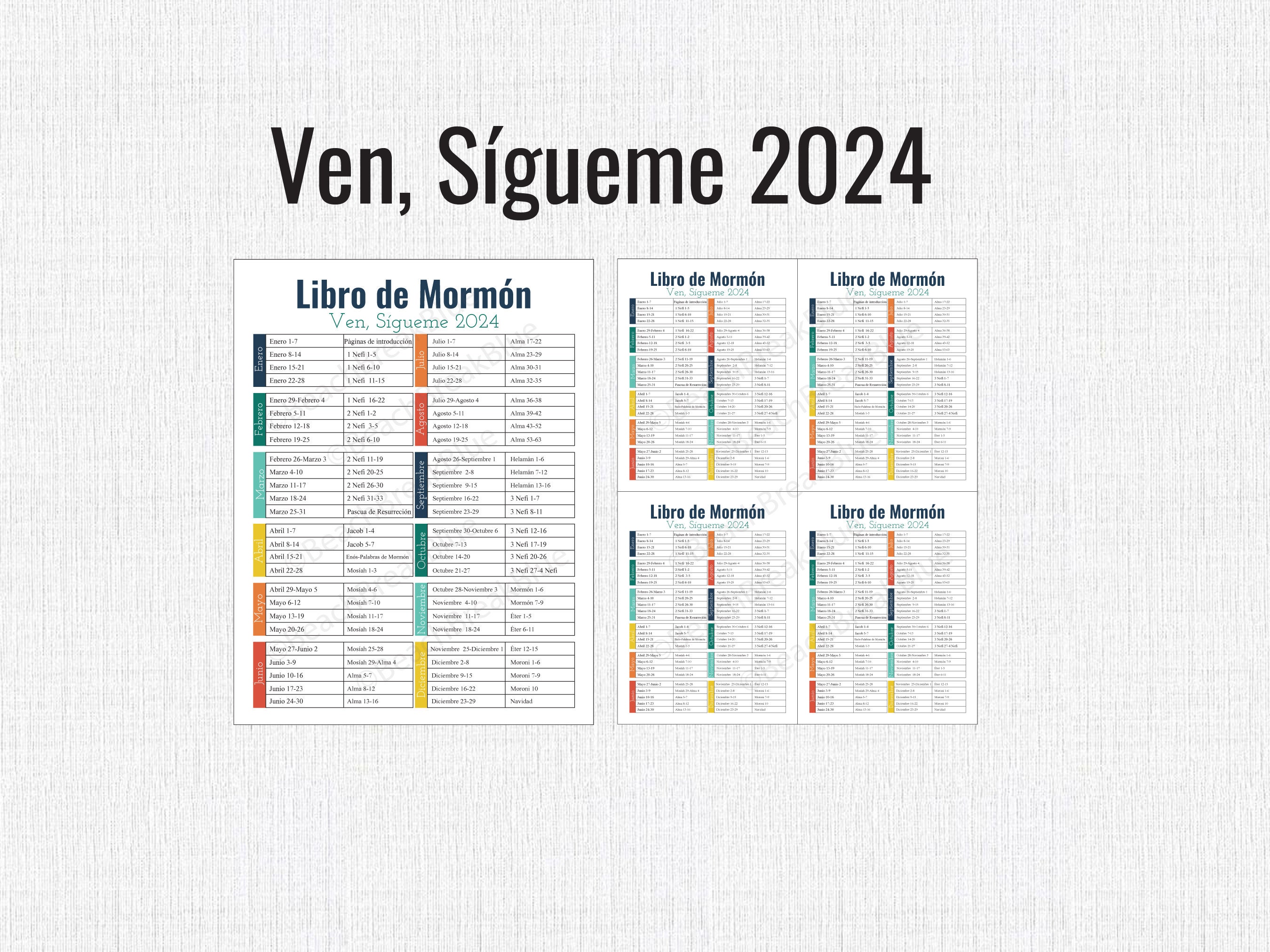 Ven Sigueme 2024, Libro De Mormon, Come Follow Me 2024, Book of Mormon ...