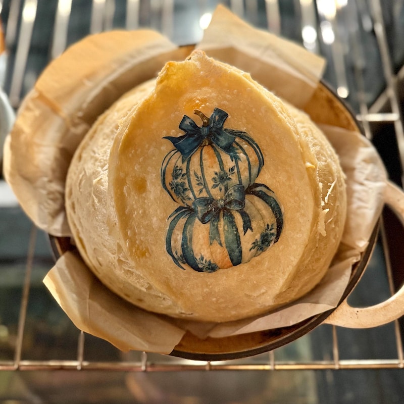 Blue Flower Wafer - Etsy