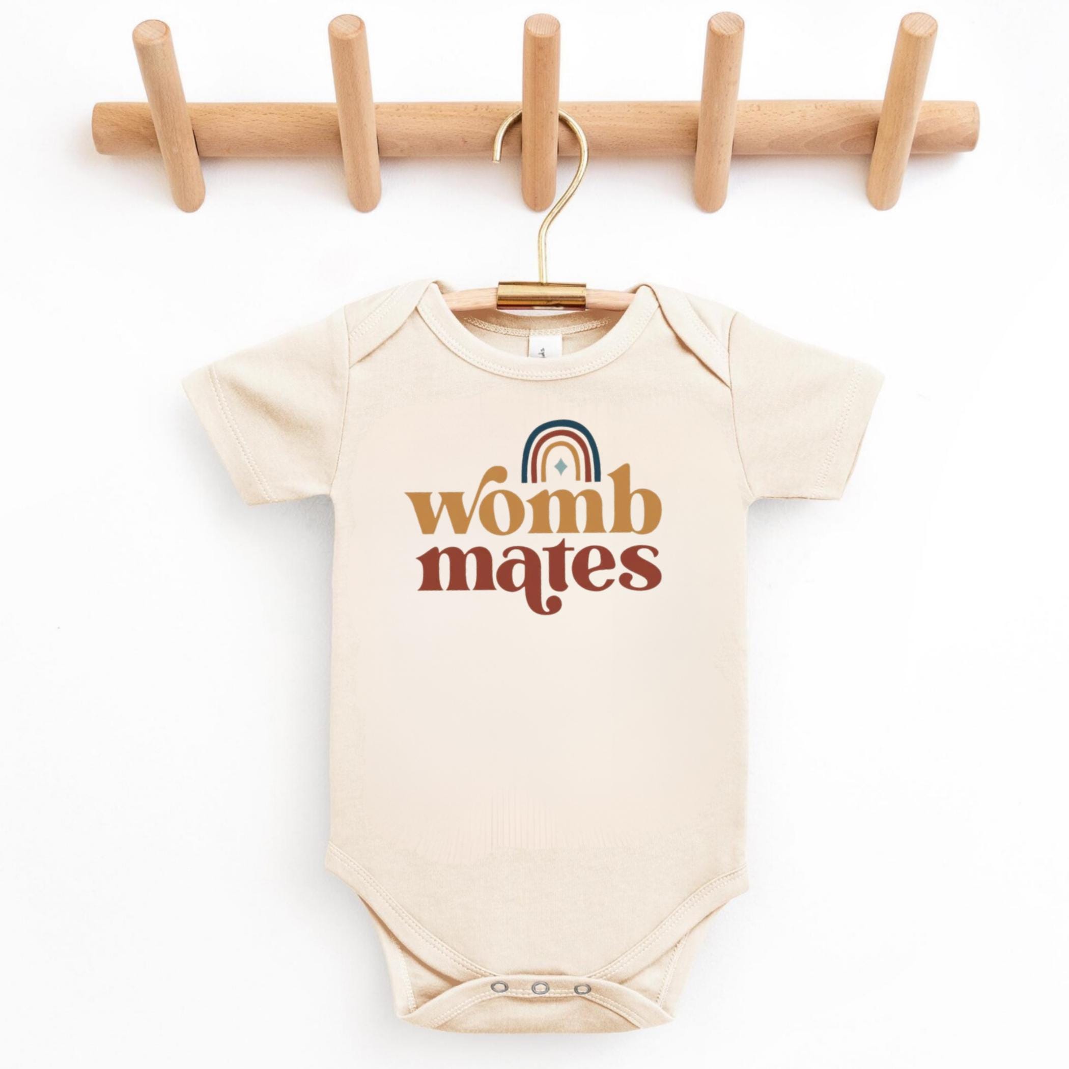 Womb Mates Twin Baby Bodysuit - Funny Matching Onesies - Etsy