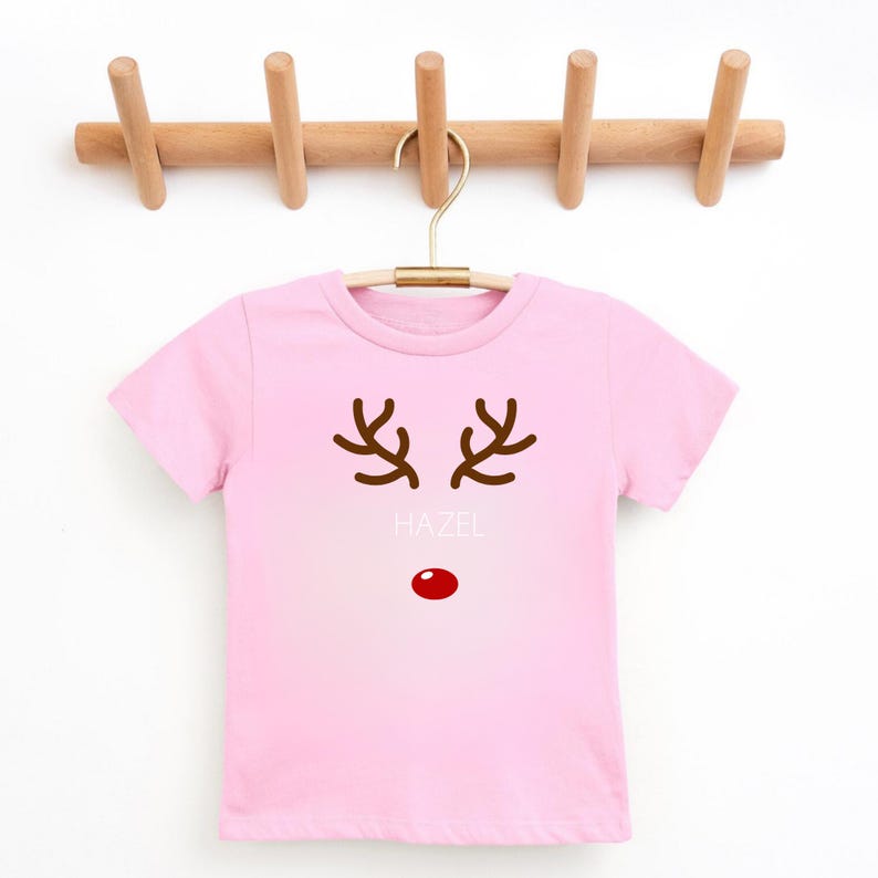 Reindeer Personalized Christmas Baby Bodysuit: Custom Name Outfit - Etsy