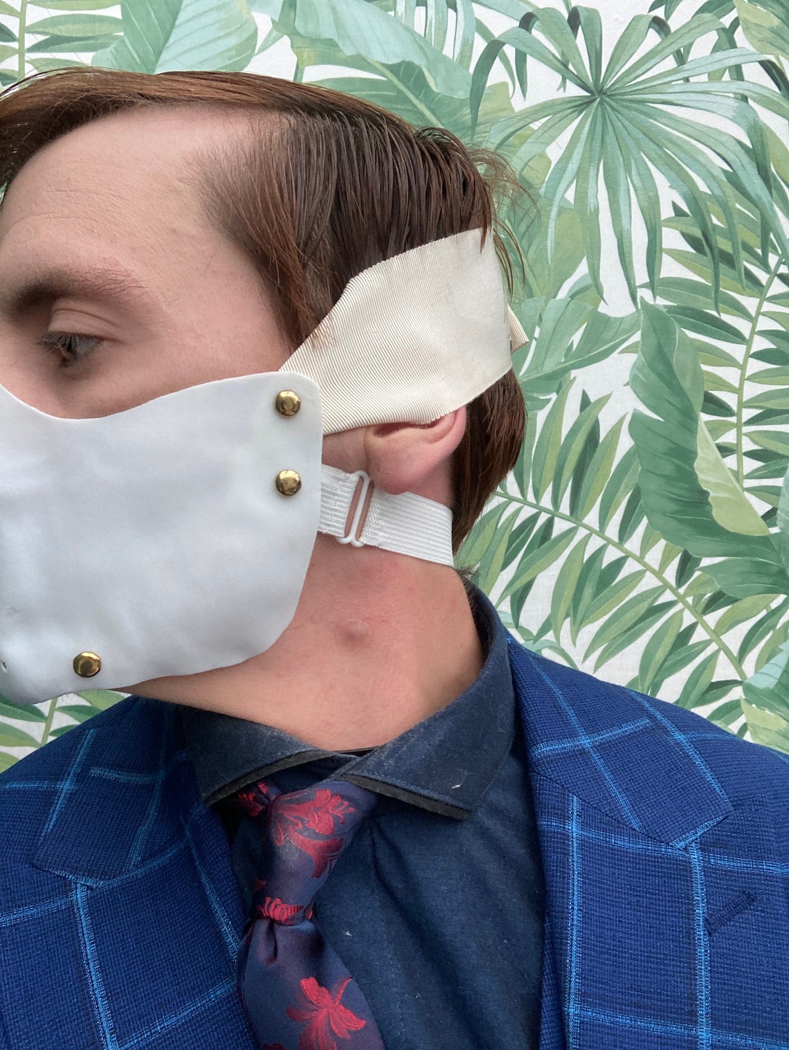 Hannibal anti bite mask tv show version white hard plastic | Etsy