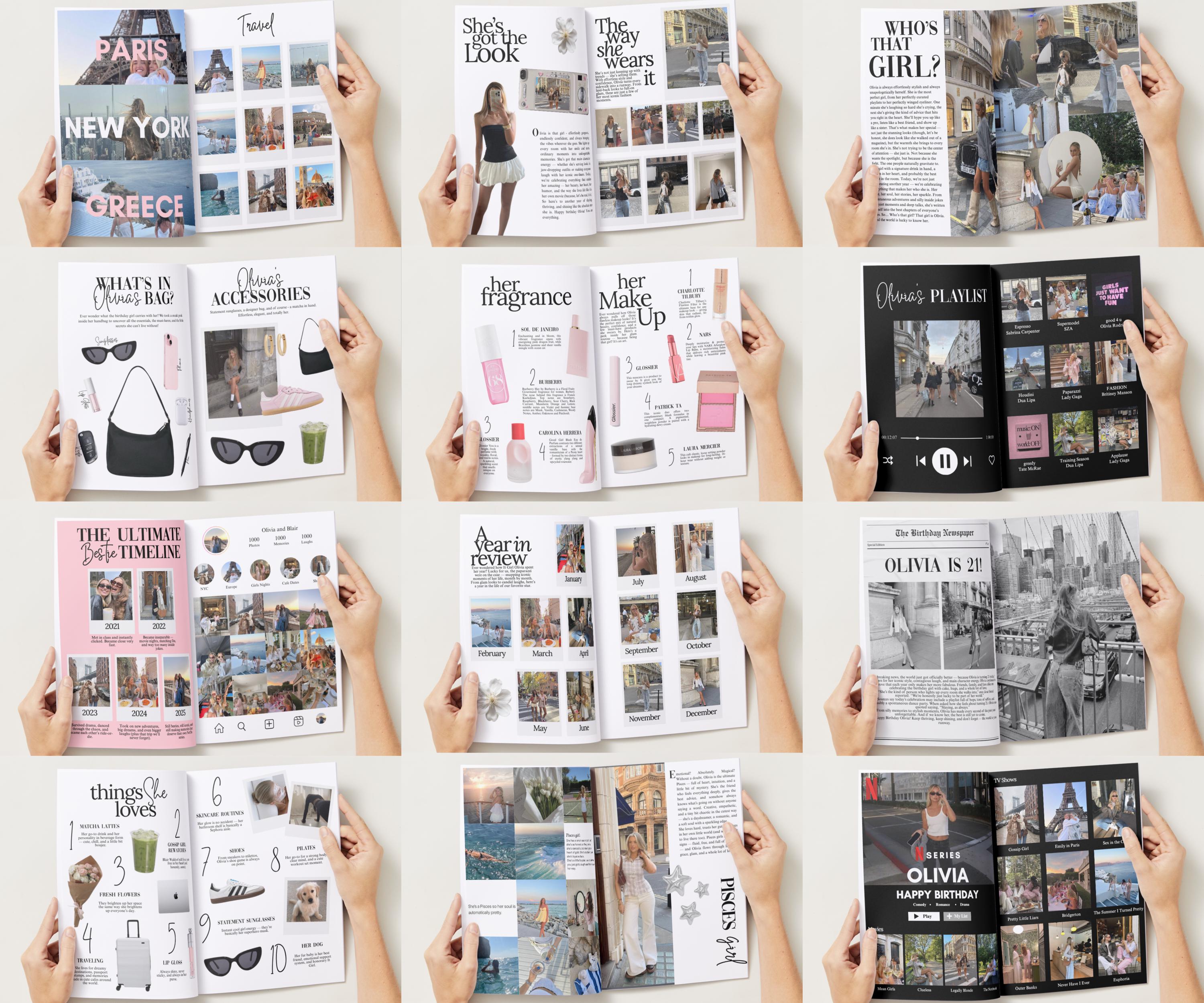 Personalisiertes Geburtstags Magazin | Geburtstagsgeschenk für Freunde ...