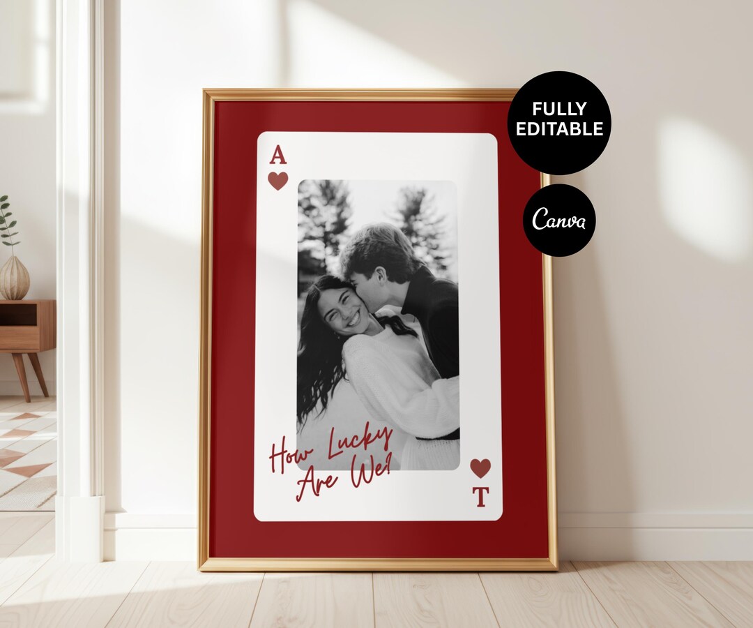 Custom Playing Card | Couple Picture Frame | Anniversary Gift | How ...