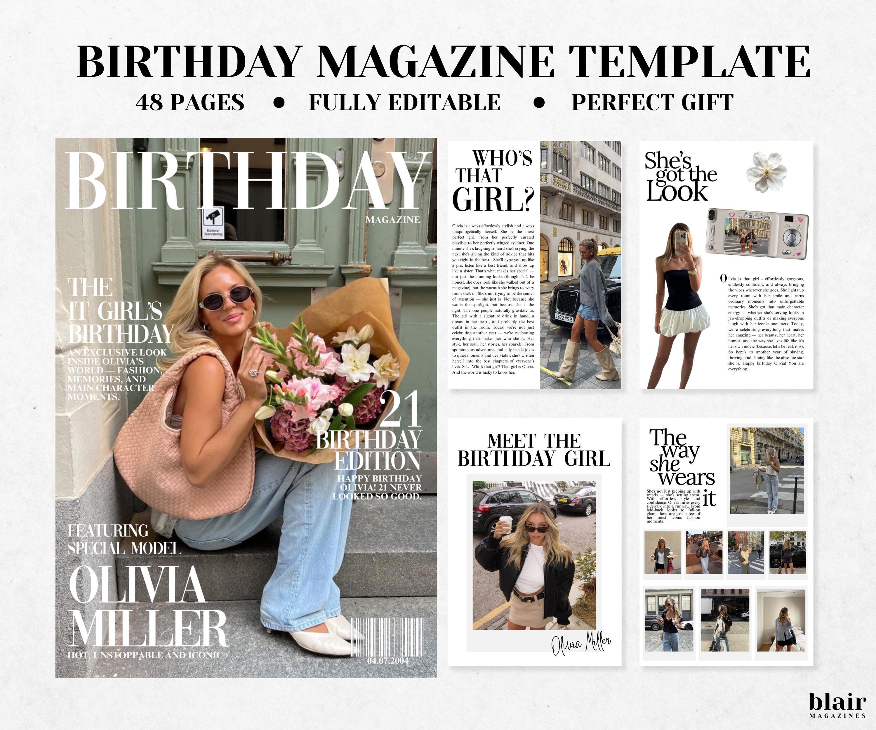 Custom Birthday Magazine | Birthday Gift for Friends | Best Friend ...