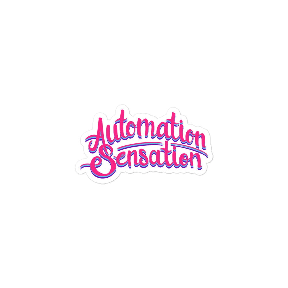 Automation Sensation Sticker - Etsy
