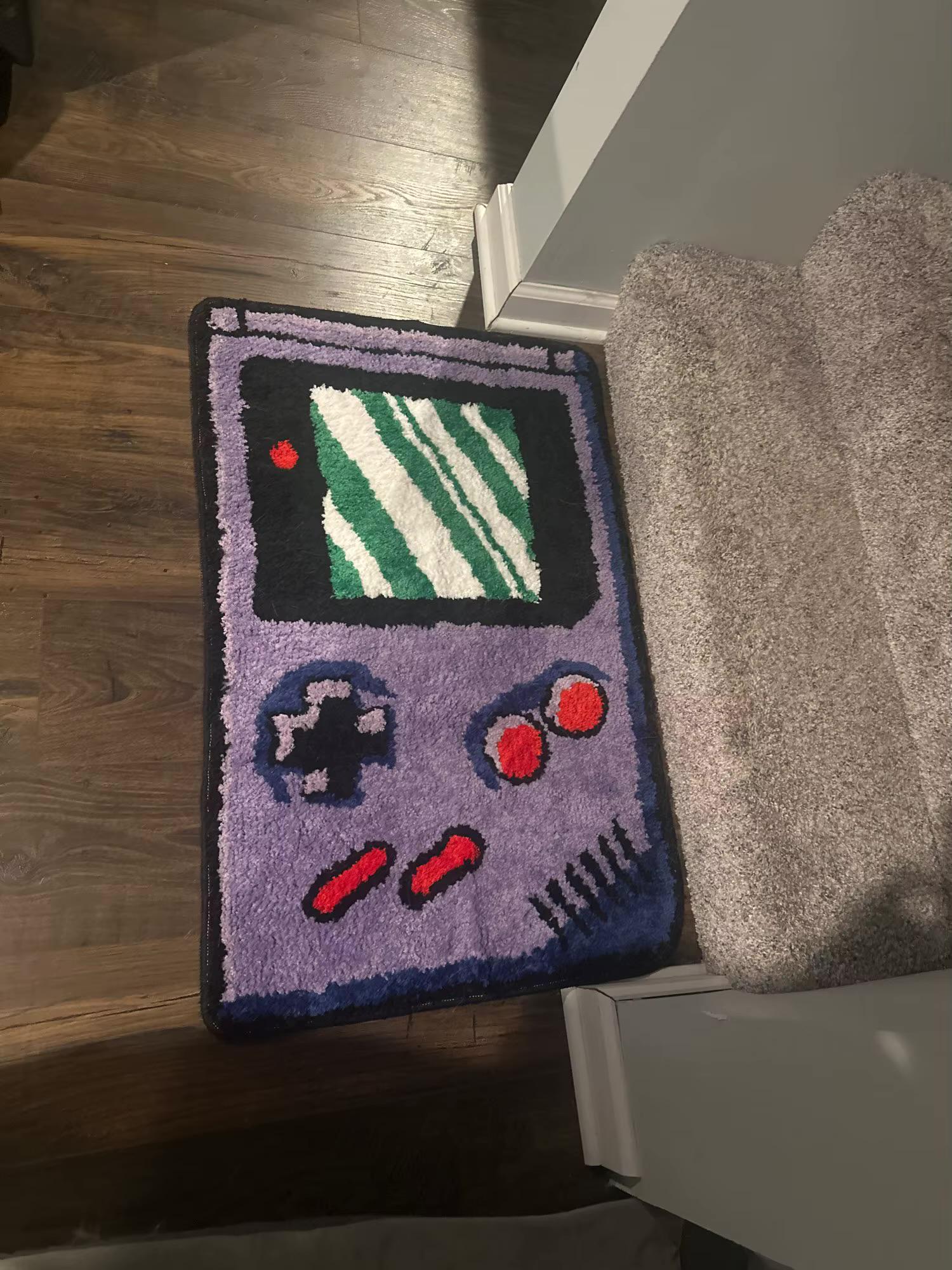 Tufted Carpet, Personalized Tufted Rug, Video Game Carpet, Game Boy ...