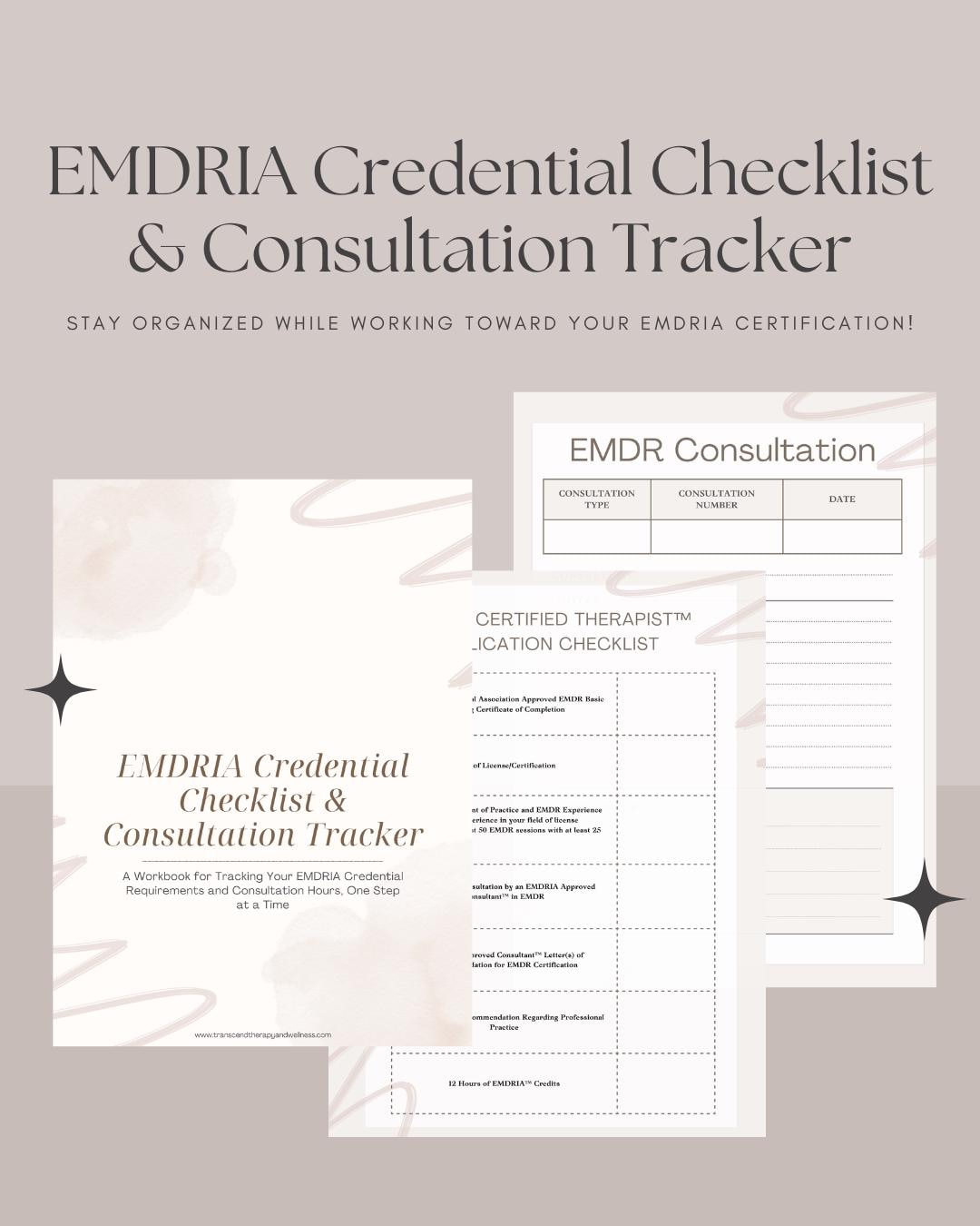 EMDRIA Credential Checklist & Consultation Tracker - Etsy